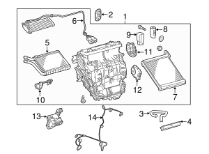 8710602190 - HVAC Blend Door Actuator 2009-2019 Toyota Corolla ...