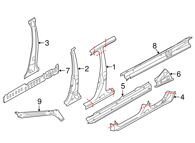 2015-2019 Subaru Legacy Rocker Panel 51449AL02A9P | Subaru Parts Store