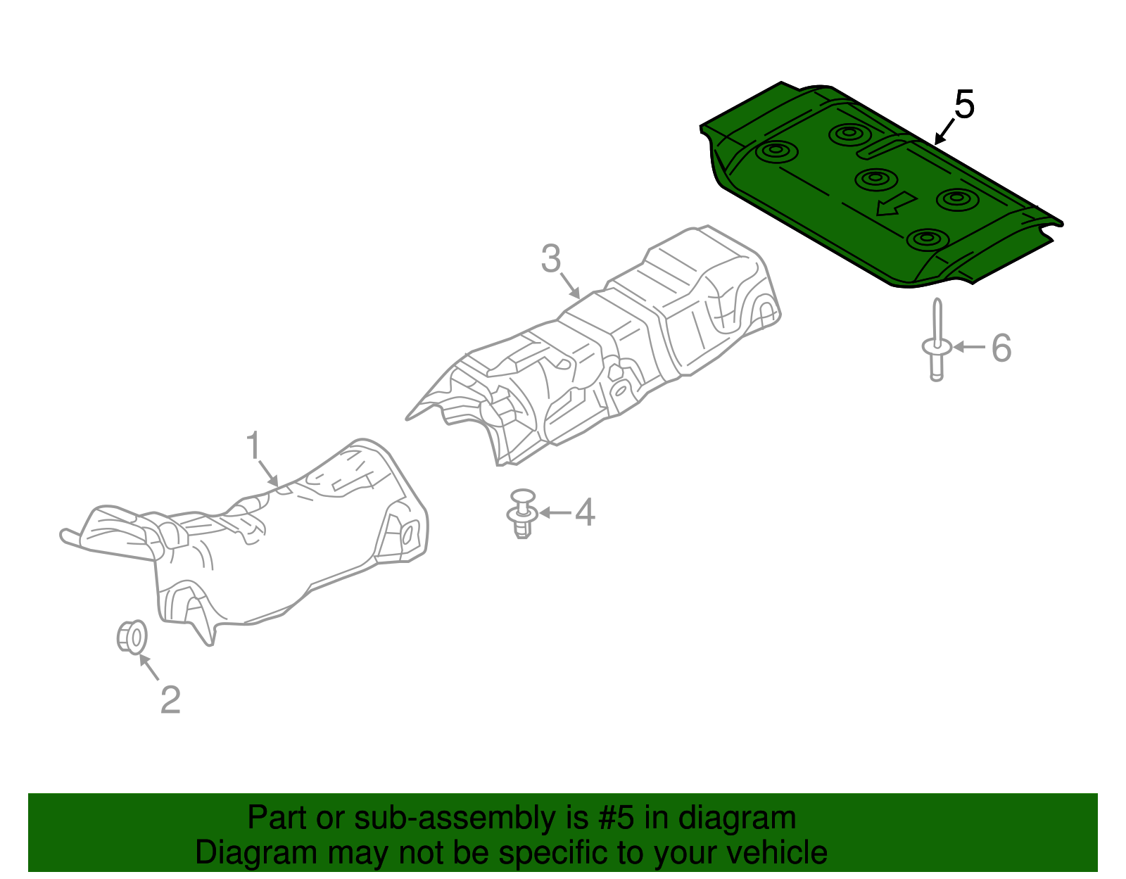 2013-2024 Mazda Muffler Shield KD53-56-451A | Mazda-Parts
