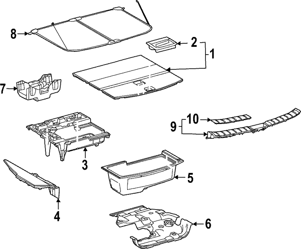 2022-2024 Lexus | Cargo Box | 64993-F6030 | Express Lexus Parts