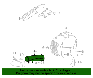 Front Passenger Side Brake Rotor Cooling Duct 86819372 | GMPartsDirect.com