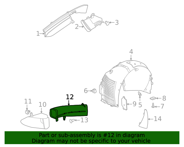 Front Passenger Side Brake Rotor Cooling Duct 86819372 | GMPartsDirect.com