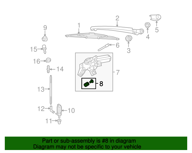 3B9-998-754 - Wiper Motor Bushing Kit 1998-2023 Audi | Audi OEM Parts