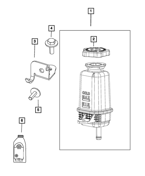 Power Steering Pump and Reservoir for 2022 Jeep Gladiator | Mopar eStore