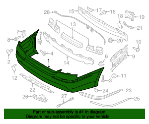 2011-2013 Hyundai Equus Bumper Cover 86640-3N010 | World OEM Parts Hyundai