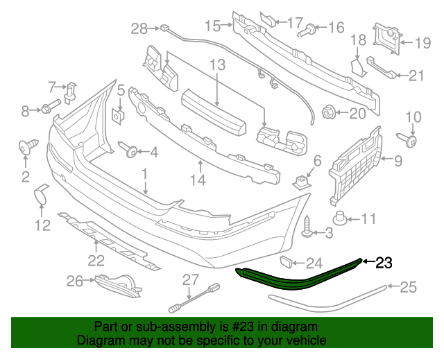 2011-2013 Hyundai Equus Outer Molding 86675-3N000 | OEM Parts Online