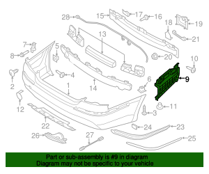 2011-2013 Hyundai Equus Side Bracket 86614-3N000 | QuirkParts