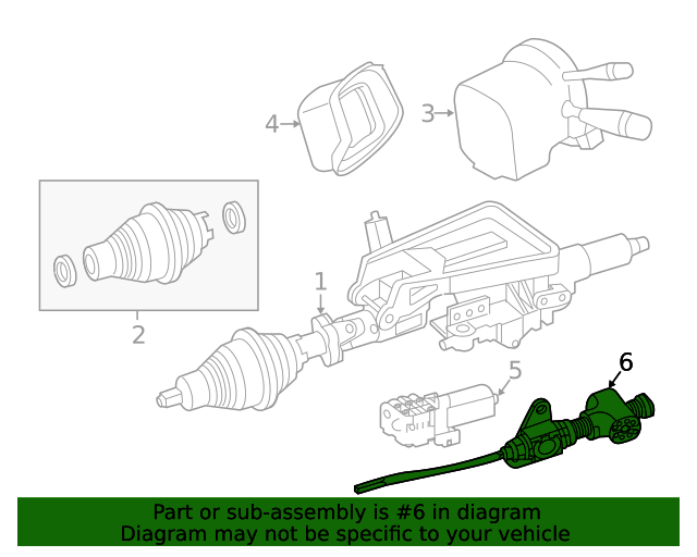 2006-2023 Mercedes-Benz Steering Column Tilt Motor 205-460-38-03 | MB ...