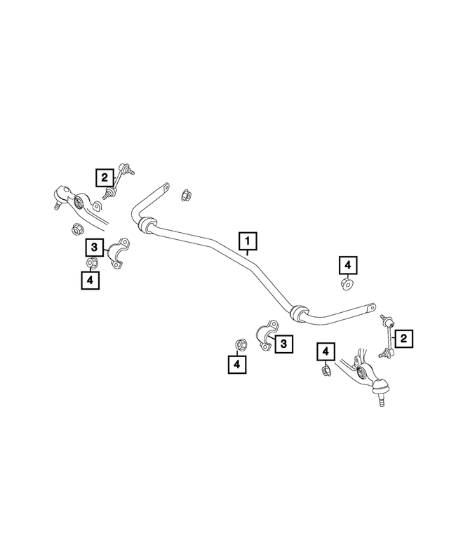 MOPAR GENUINE STABILIZER BAR LINK - 68313961AA - 68313961AA | Mopar ...