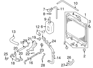 17841-77E00 - Upper Hose - 1999-2005 Suzuki | World OEM Parts Subaru