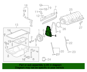 1998-2020 GM Rear Main Seal Housing (Includes Seal & Gasket) 12639250 ...