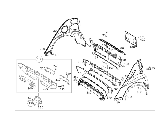 0039901597 - Blind Rivet 2011-2018 Smart Fortwo | Mercedes-Benz USA Parts
