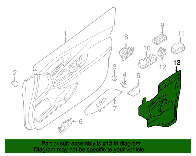 80861-5AA0A - Water Shield - 2015-2024 Nissan Murano | Nissan OEM Parts ...