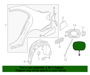 205-757-01-06 - Fuel Door 2015-2021 Mercedes-Benz | Mercedes-Benz USA Parts