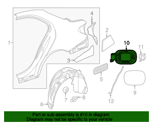 2015-2021 Mercedes-Benz Fuel Filler Door Bracket 205-630-44-04 ...