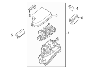 2014-2018 Mazda 3 Fuse & Relay Box B62S-66-760 | TascaParts.com