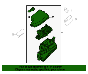2014-2018 Mazda 3 Fuse & Relay Box b62s66760 | AutoNationParts.com