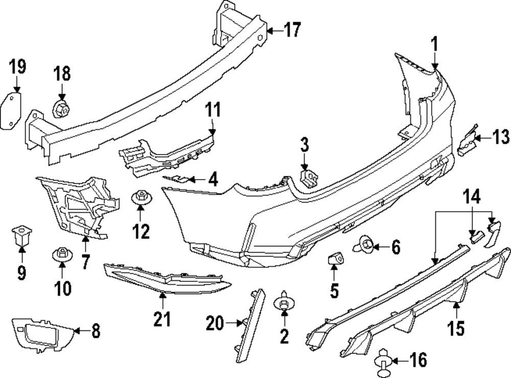 Genuine BMW 51-12-8-086-593 | Bumper Cover | FREE Shipping on Most ...