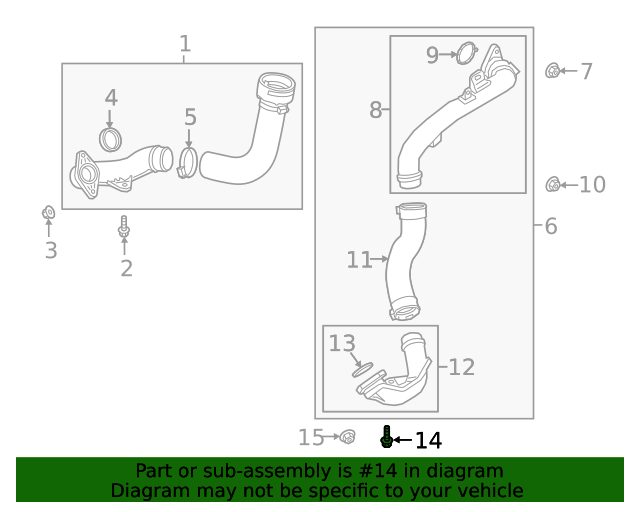 2012-2021 Mazda Inter-Cooler Pipe Bolt 9YA0-20-846 | RealMazdaParts.com