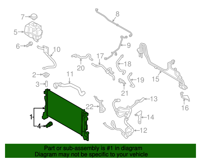 2017-2024 Volvo Radiator 32224829 | OEM Euro Parts
