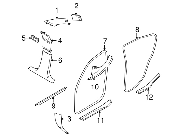 51-72-7-247-258 - Weather-Strip On Body - 2006-2012 BMW | BMW Parts ...