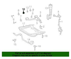 220-333-28-14 - Lower Control Arm Front Bushing 2003-2006 Mercedes-Benz ...