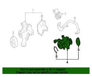 Genuine OEM Engine Coolant Thermostat Kit | 156-203-04-75 | Fits Select ...