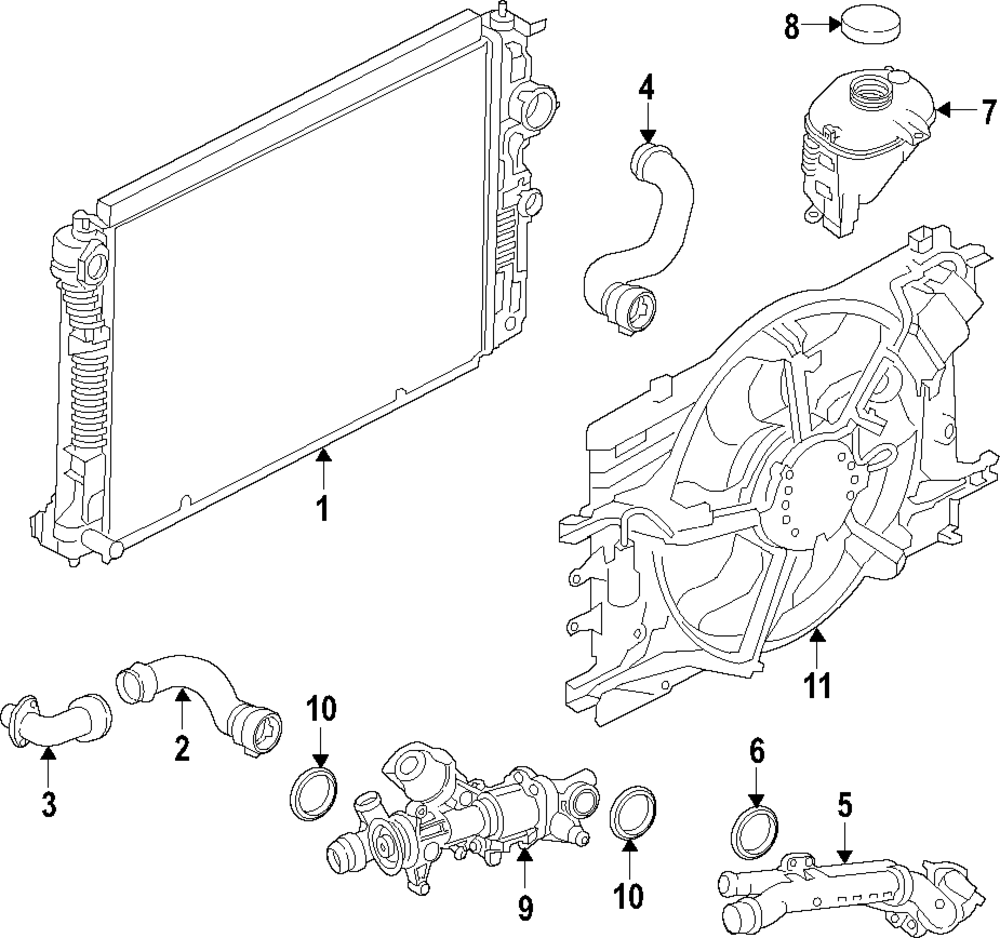 2016-2019 Infiniti Lower Hose 21503-4GD0A | Infiniti of Orland Park