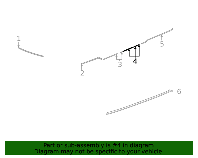 2021-2022 Chevrolet Silverado 2500 HD Stripe 84761004 | GMPartsDirect.com