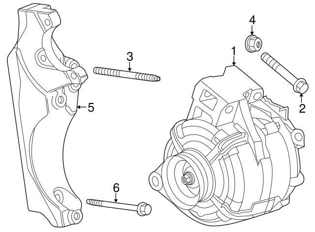 2011-2013 Buick Regal Alternator 13512760 | TascaParts.com