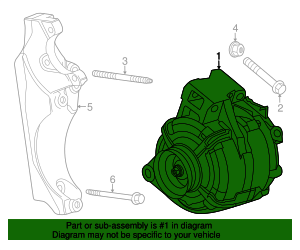 13588324 - Alternator 2011-2013 Buick Regal | GM Wholesale Direct