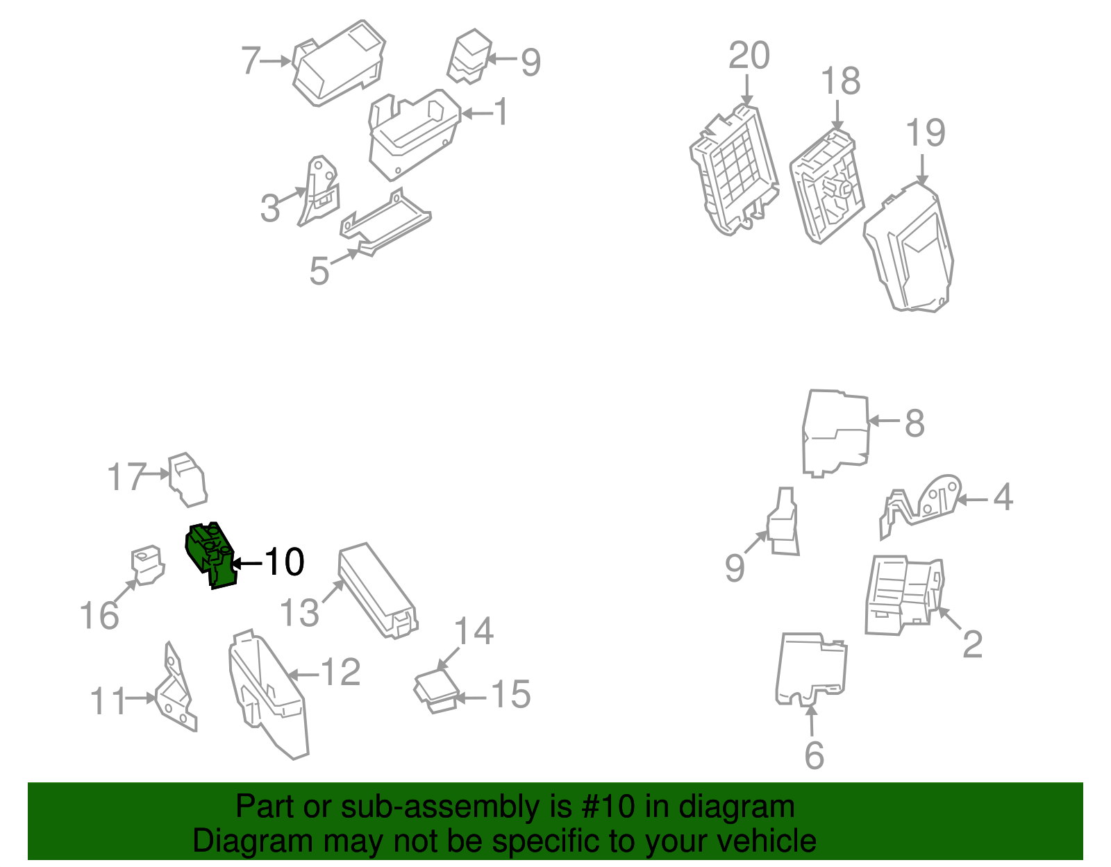 2008-2020 Infiniti Fuse & Relay Box 24381-7990A | Infiniti of Clarendon ...