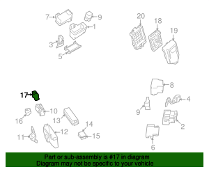 2000-2020 Infiniti Relay 25230-79917 | OEM Parts Online