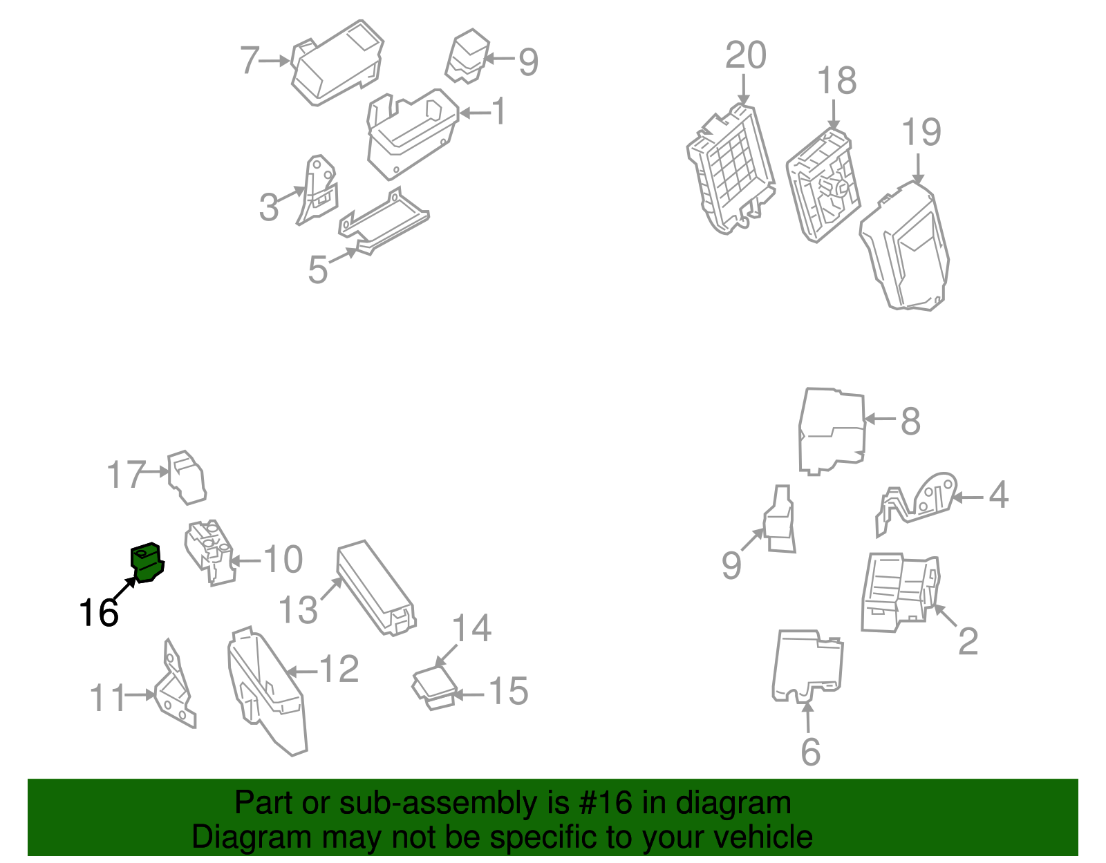 2008-2020 Infiniti Fusible Link Holder 24380-JL00A | INFINITI OF WEST ...