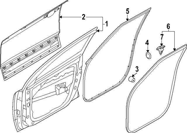 76004-AT000 - Door Shell 2023-2024 Kia | Kia.Parts Store