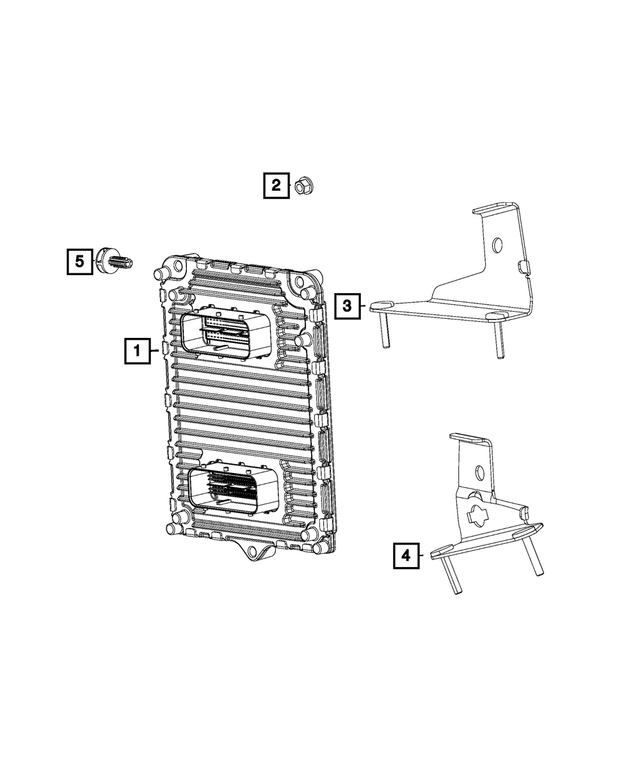 MOPAR ENGINE CONTROLLER MODULE - 68434924AC - 68434924AC | Mopar Online ...