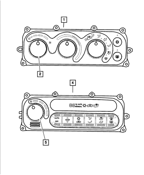 Air Conditioner and Heater Controls for 2002 Chrysler 300M | Mopar Estores