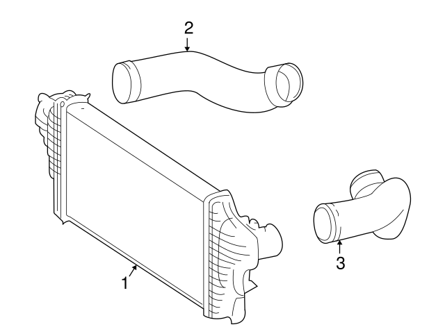164-500-19-00 - Inter-Cooler 2007-2012 Mercedes-Benz | Mercedes-Benz ...