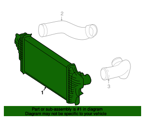 164-500-19-00 - Inter-Cooler 2007-2012 Mercedes-Benz | Mercedes-Benz ...
