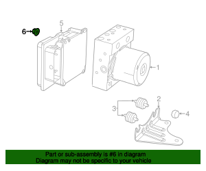 2012-2018 Fiat 500 Control Module Nut 68004878AA | TascaParts.com