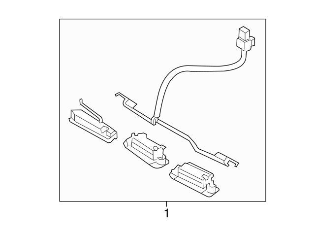 92501-3W000 - License Lamp 2011-2016 Kia Sportage | Kia.Parts Store