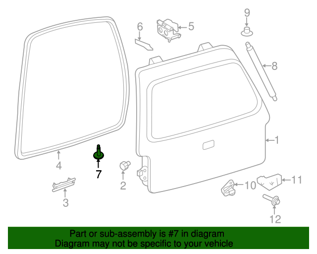 2006-2020 Ford Hinge Bolt W505424-S438 | TascaParts.com