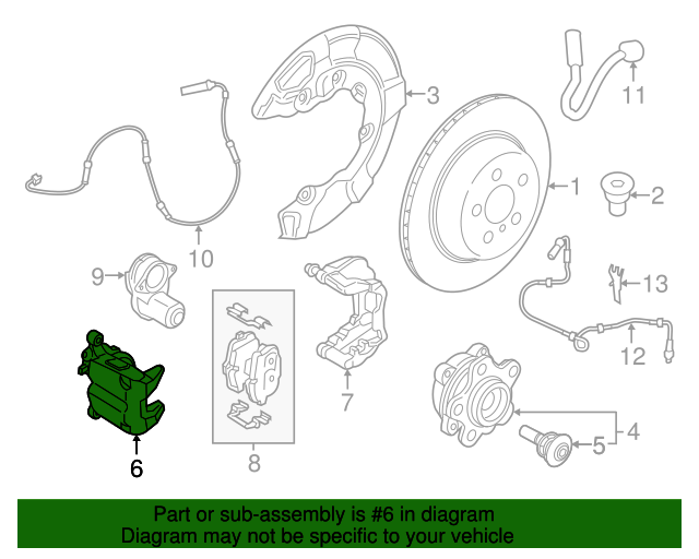 34-21-6-870-576 - Disc Brake Caliper - 2017-2024 BMW | Buy BMW Parts Now