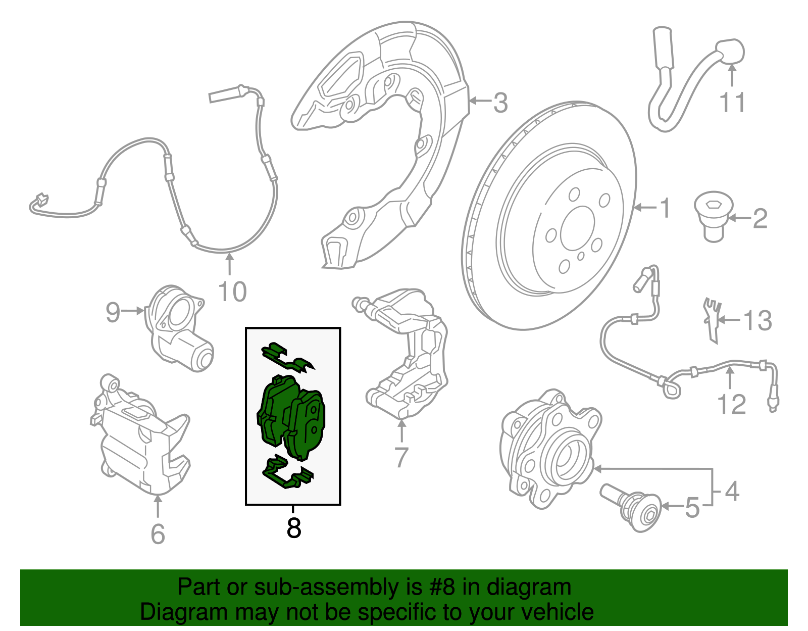 34216867175 - 2016-2021 BMW Brake Pads Set (34-21-6-867-175) | BMW of ...
