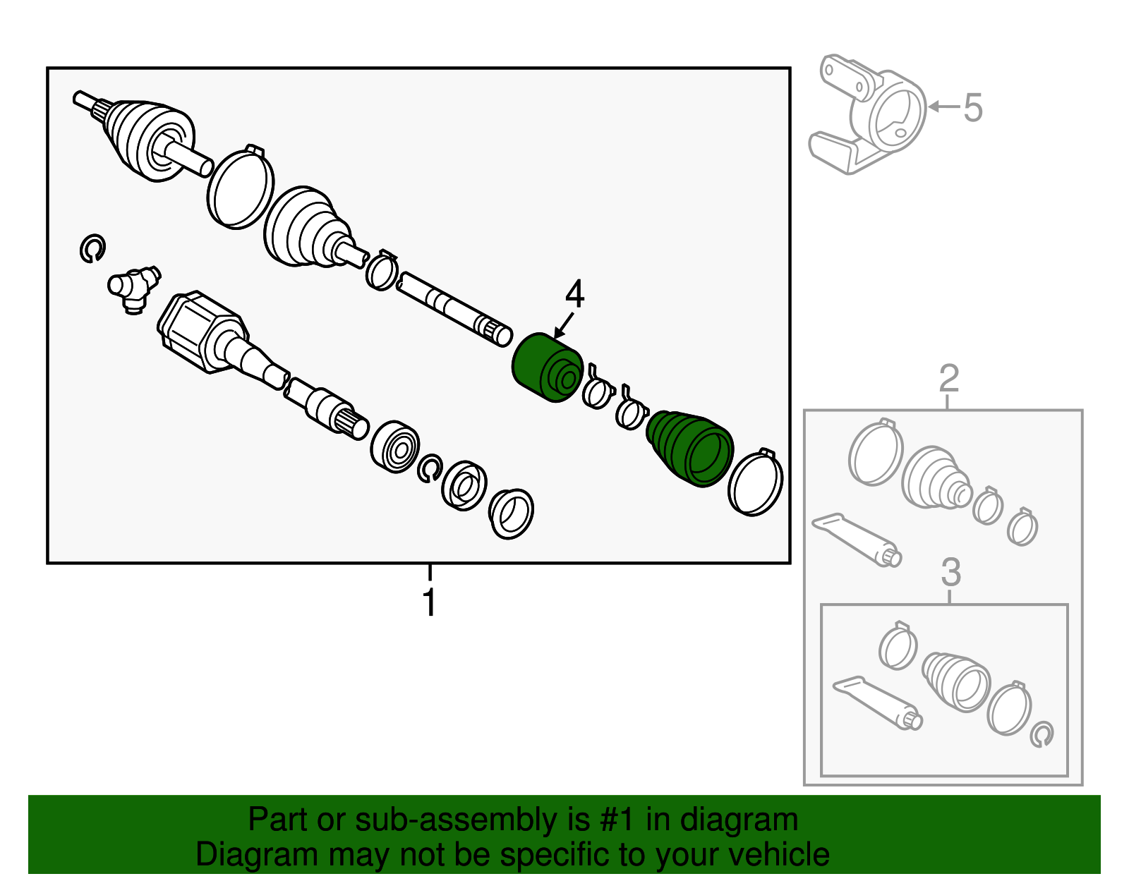 2012-2017 Toyota Camry Cv Axle Assembly 43420-06811 | Toyota Parts Center