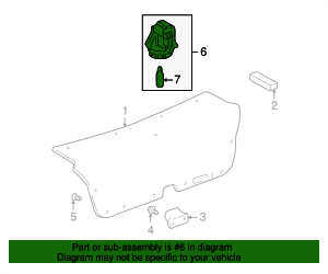 81330-02010 - Trunk Lamp Assembly - 2001-2005 Lexus IS300 | MyLexusParts