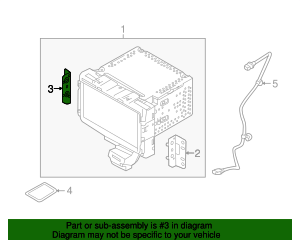 96175-D9100 - Display Unit Bracket 2017 Kia Sportage | Kia.Parts Store
