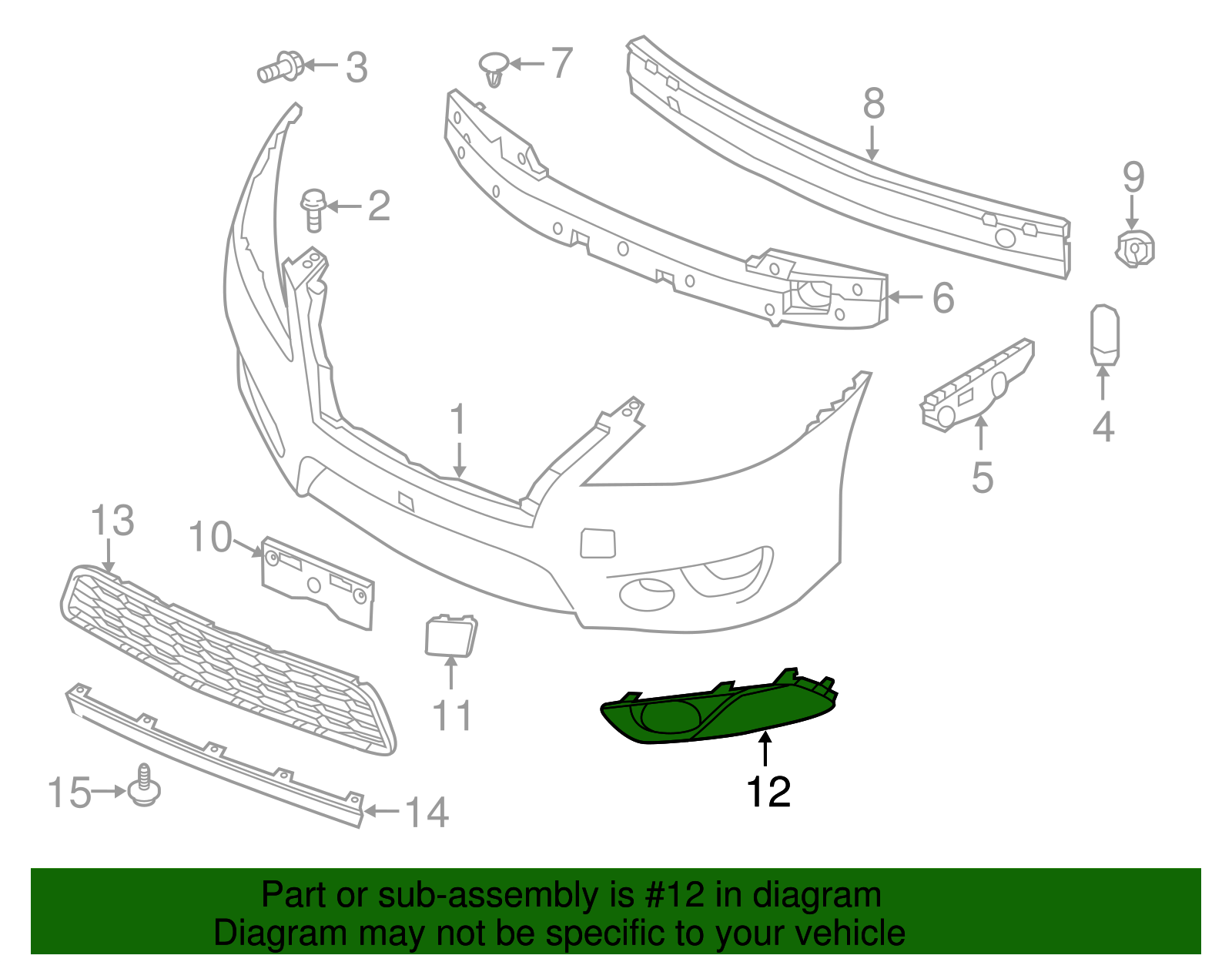 2013-2015 Nissan Sentra Finish Molding 62257-3SH0A | Sullivan Brothers ...