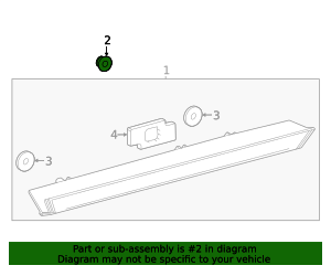 90177-06001 - High Mount Lamp Nut - 2017-2024 Toyota | OEM Genuine ...