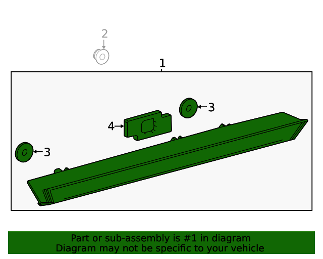 2020-2024 Toyota Highlander High Mount Lamp 81570-0E040 | Toyota Parts ...